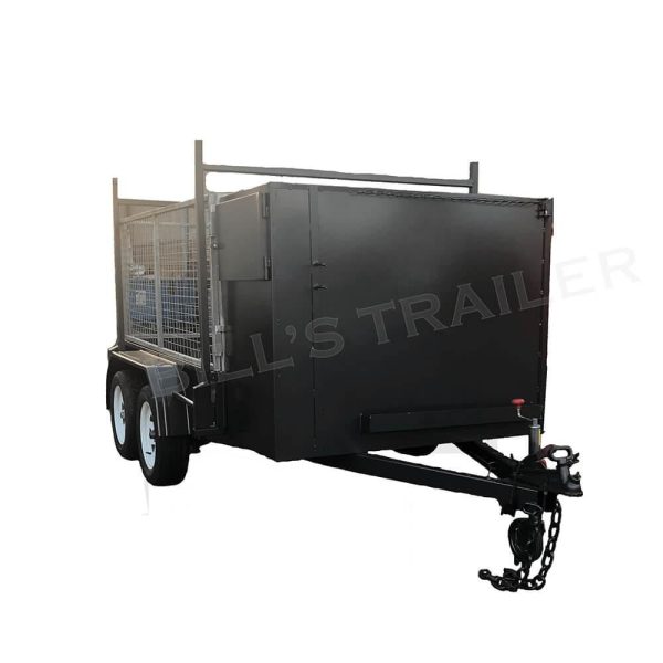 8x5 Tandem Trailer With Cage & Rack » Bill's Trailers - Custom Trailer ...